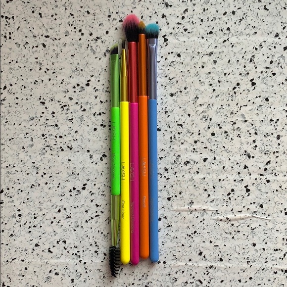 Lavish | Makeup | New Lavish 5piece Neon Eye Brush Collection Set ...